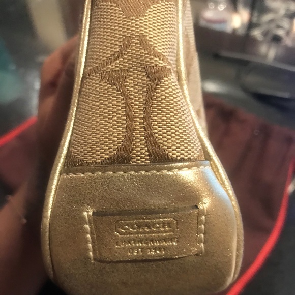 Coach | Bags | Coach Gold Signature Leather Demi Bag 861 | Poshmark